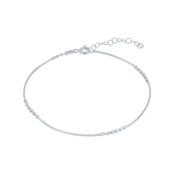 SPERO LONDON Six Beads Sterling Bracelet - Silver