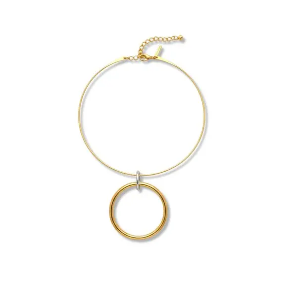 JAREDJAMIN Heavenly Hoop Wire Collar Necklace - Gold/silver