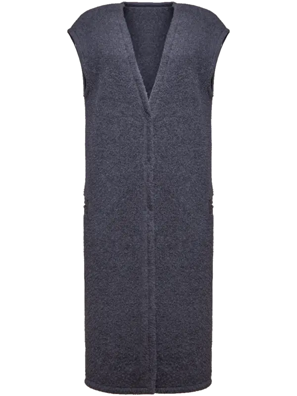 HELENE GALWAS Elfriede Vest In Virgin Wool - Grey