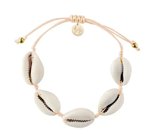 ADRIANA PAPPAS DESIGNS Natural Shell Adjustable Bracelet - Orange