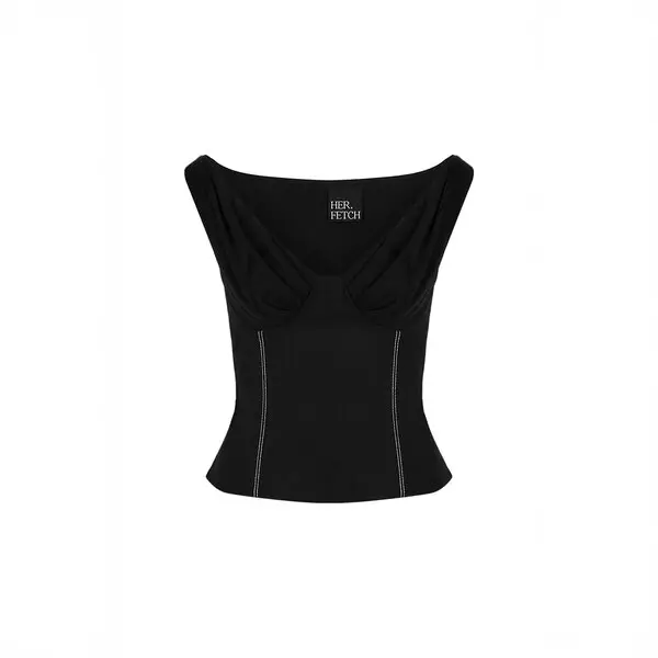HERFETCH Grace Corset Top - Black