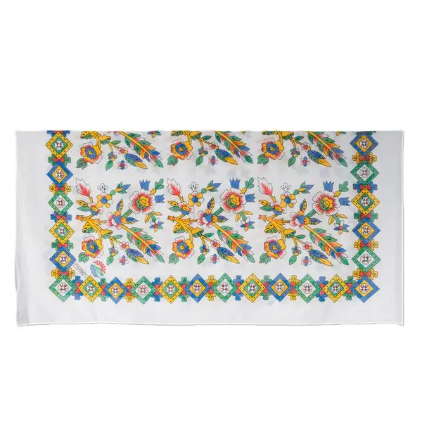 SPRINGMOONATELIER Floral Scarf - White