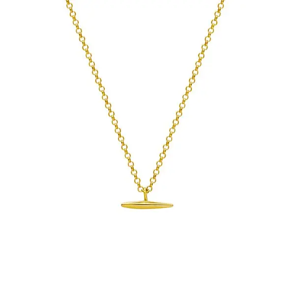 TORY LONG The Bar Necklace - Gold