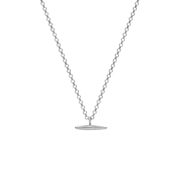 TORY LONG The Bar Necklace - Silver
