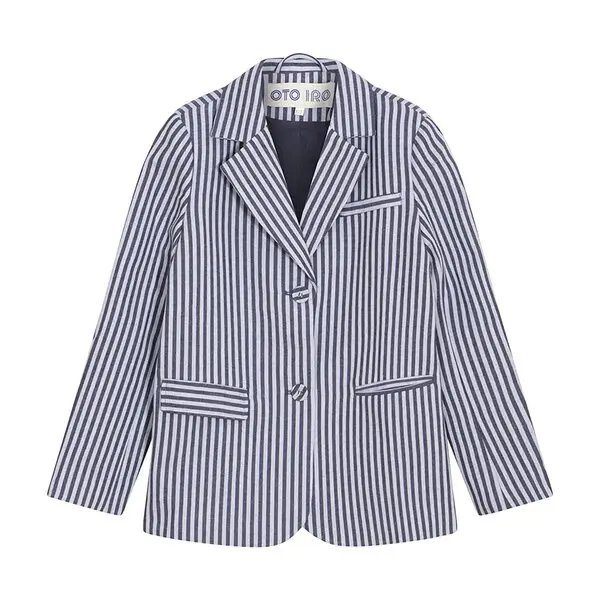 LONDON ATELIER BYPRODUCT Striped Tailored Blazer