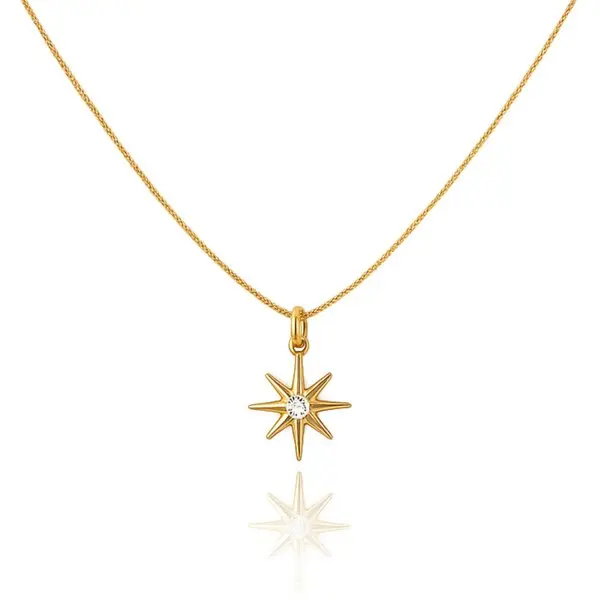 A WEATHERED PENNY Star Charm Necklace