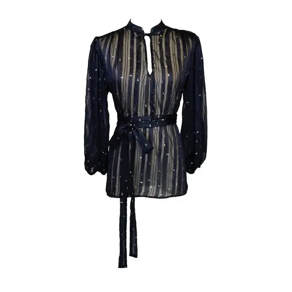 JENNAFER GRACE Clara Bishop Sleeve Blouse