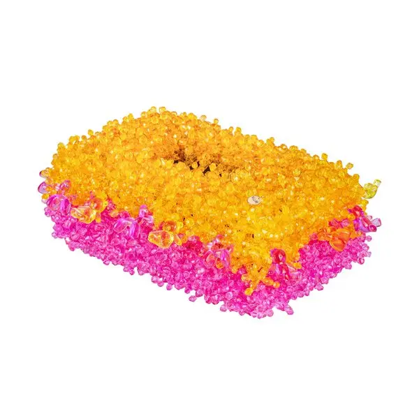 TILLIE BEADS Orange Party Bead Tissue Box - Pink