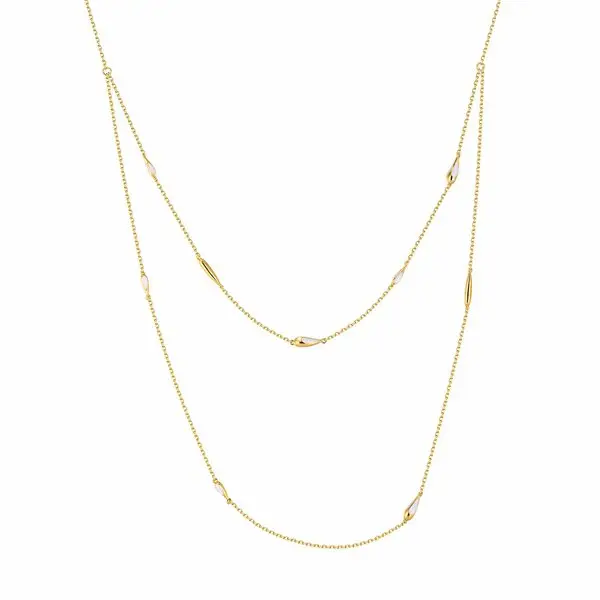 RETRO CHIC Teardrops Necklace - Gold