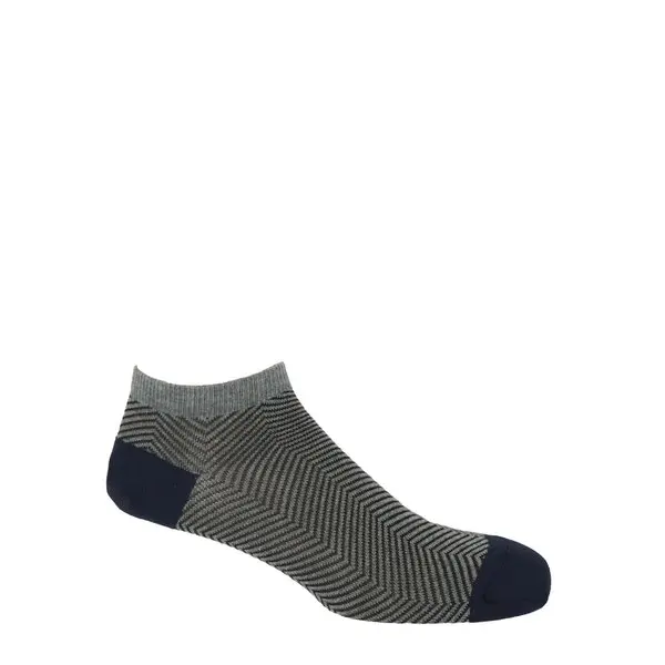PEPER HAROW - MADE IN ENGLAND Lux Taylor Trainer Socks - Grey