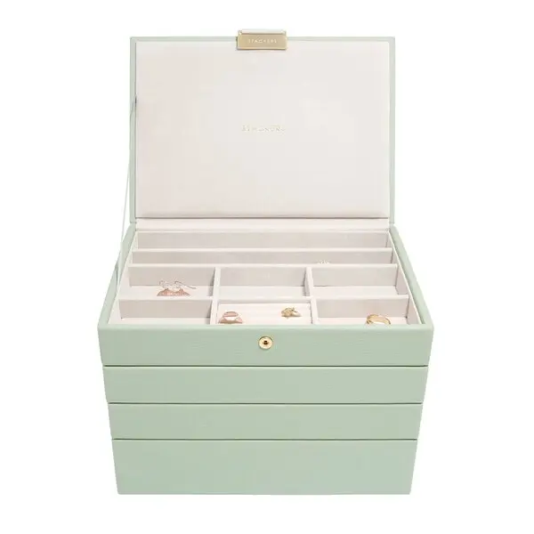 STACKERS Classic Jewelry Box Set Of Four - Green
