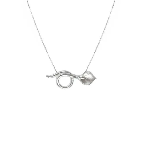 ALEGORIA JEWELLERY Calla Lily Pendant Necklace - Silver