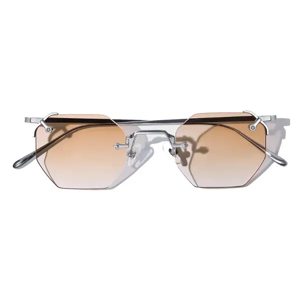 COSSINO Aplos Metal Hexagon Sunglasses - Orange