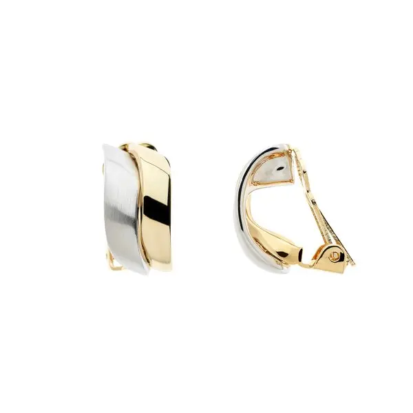 EMMA HOLLAND JEWELLERY Platinum Wave Clip Earrings - Gold