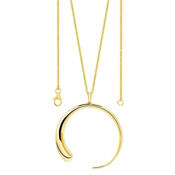 LUCY QUARTERMAINE Large Luna Vermeil Pendant - Gold