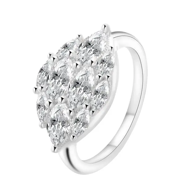 ONEWILDONE Feel Good Dome Marquise Statement Pinky Ring - Silver
