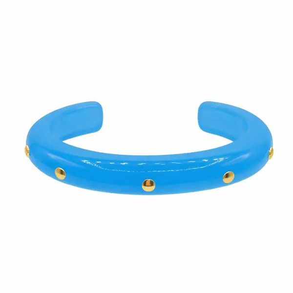 MICHAEL NASH JEWELRY Sonia Turquoise Resin Cuff - Blue