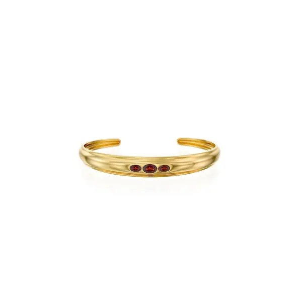 SEREIA OFFICIAL Rosalie Garnet Bangle - Gold