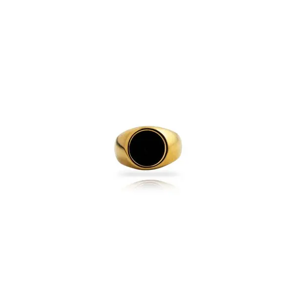 SUCRÉ COUTURE 90s Love Signet Ring - Gold