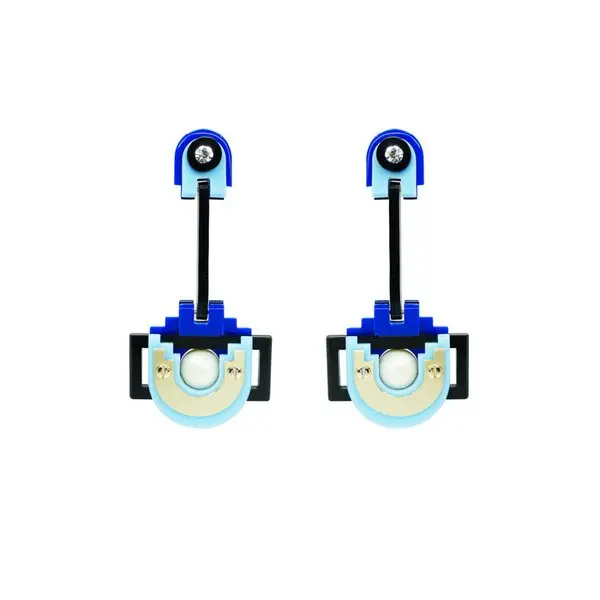 GISSA BICALHO Maya Acrylic Dangle Earrings - Blue