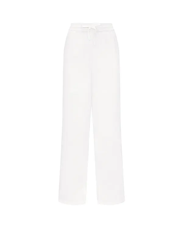 NUDEA Relaxed-fit Organic Cotton Trousers - White