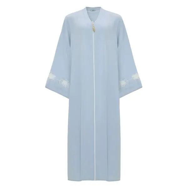 BOCAN COUTURE Abelia Silky Zippered Dress - Blue