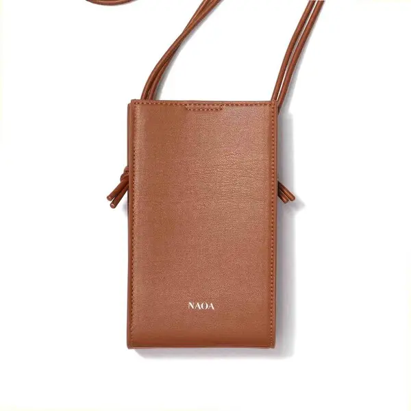 NAOA Phone & Essentials Crossbody Bag - Brown