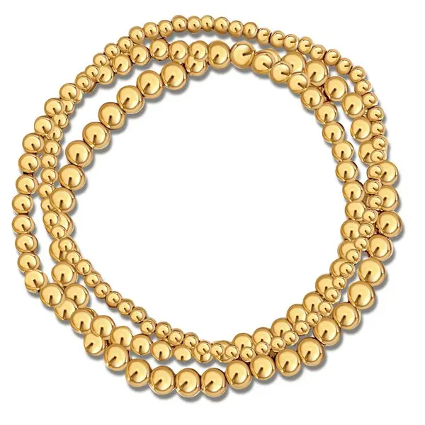 ELLIE VAIL JEWELRY Jensie Beaded Bracelet Set - Gold