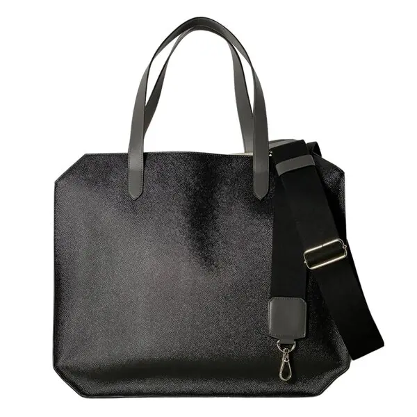 BELL'INVITO Leather Tote Bag - Black