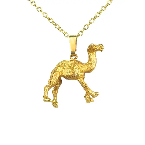 SIMON KEMP JEWELLERS Camel Pendant In Sterling Silver And 18 Carat - Gold