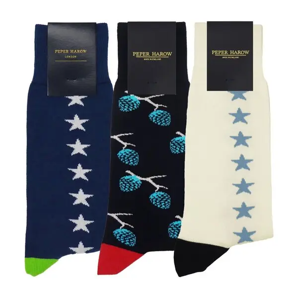 PEPER HAROW - MADE IN ENGLAND Starfall Socks Bundle - Blue
