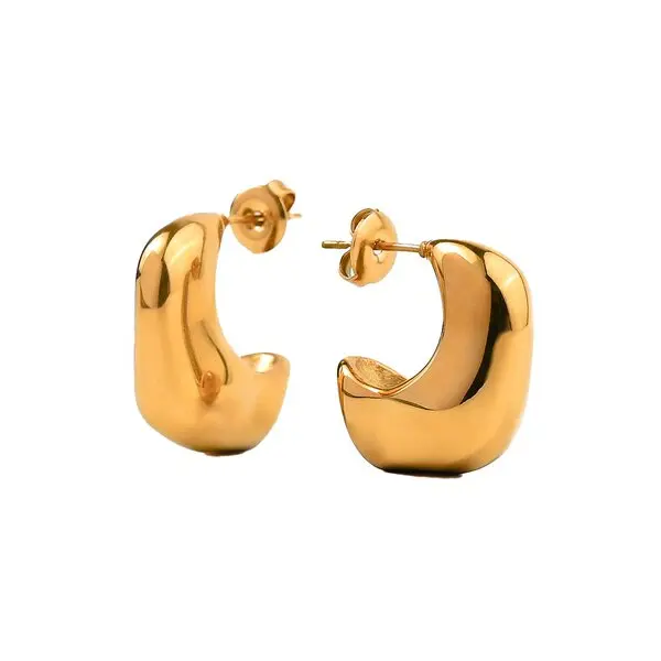 ZYNNIA COLLECTIVE Fluid Hoops - Gold