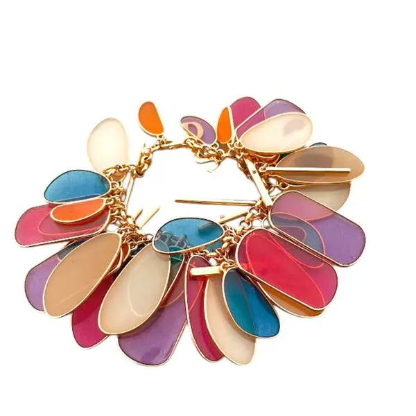 SIBYLLA DELPHICA Vitreaux Glass Charms Bracelet - Yellow