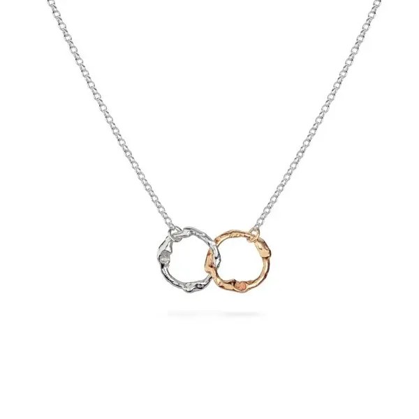 LULU AND BOO JEWELLERY Silver And Gold Infinity Necklace - Silver/gold