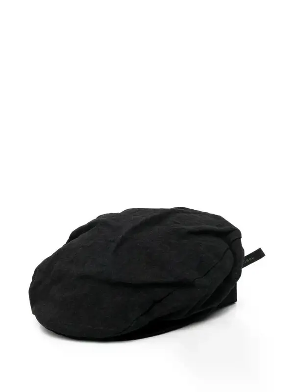 FORME D'EXPRESSION Textured Beret Cap - Black