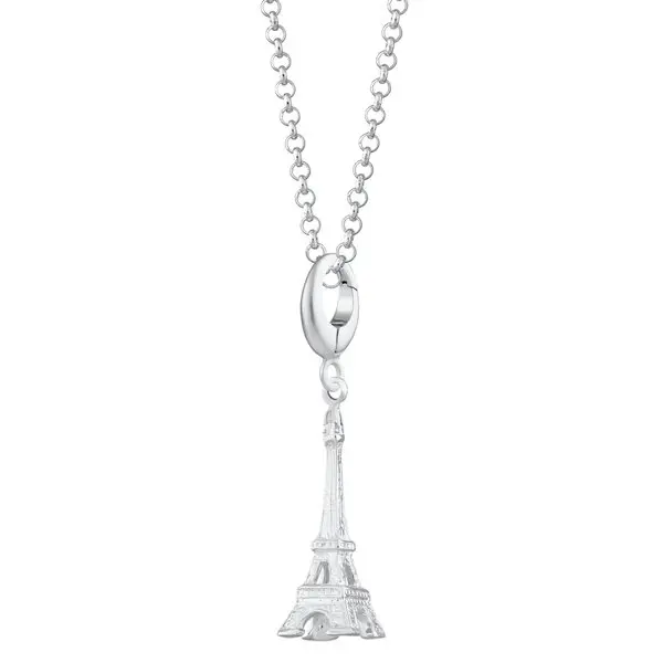 LILY CHARMED Sterling Eiffel Tower Charm Necklace - Silver