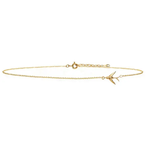 LEE RENEE Swallow Choker Necklace - Gold