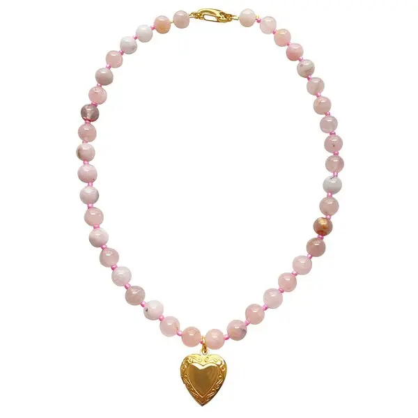 SMILLA BRAV Heart Locket Necklace - Gold