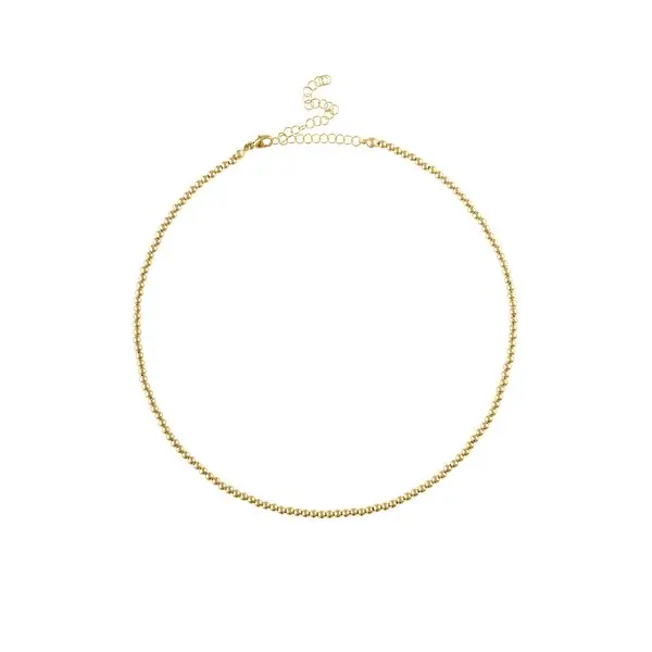 OLIVIA LE 14k Filled 3mm Beaded Necklace - Gold