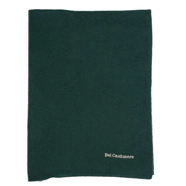 BEL CASHMERE Big Knitted Cashmere Scarf - Green
