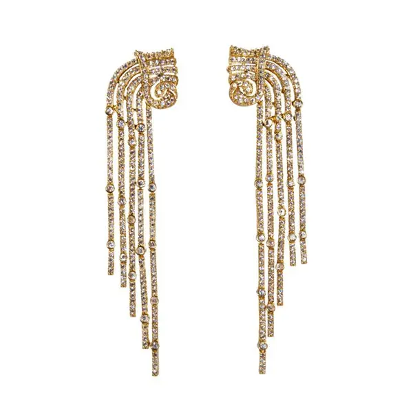 STEPHANIE BROWNE AUSTRALIA Madame Zelda Dangle Earrings - Gold