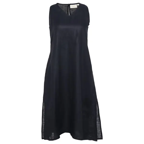 REISTOR A-line Hemp Midi-dress