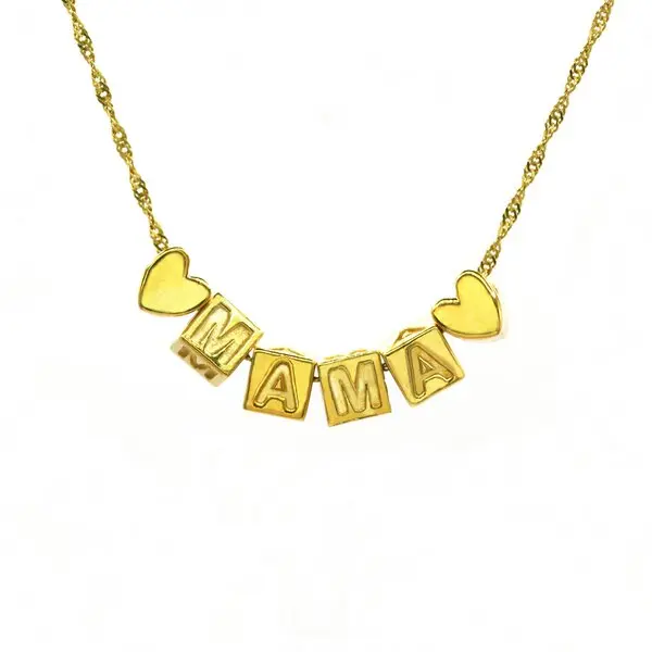 ETTA BURTON JEWELLERY Mama Dice Vermeil Necklace - Gold