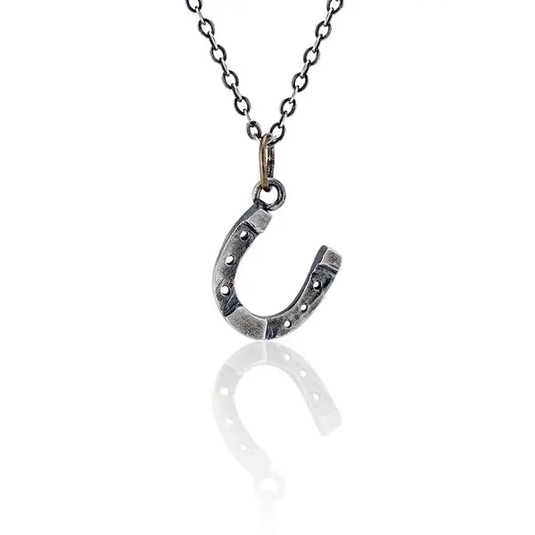 CARTOGRAPHY Lucky Horseshoe Necklace - Grey/silver