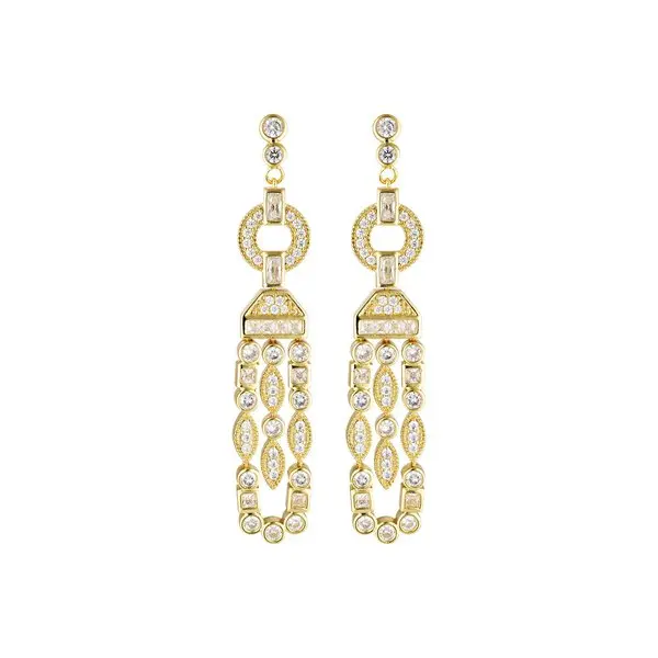 STEPHANIE BROWNE AUSTRALIA Ophelia Statement Earrings - Gold