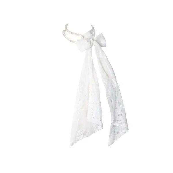 A'MISS Audrey Scarf Necklace - White