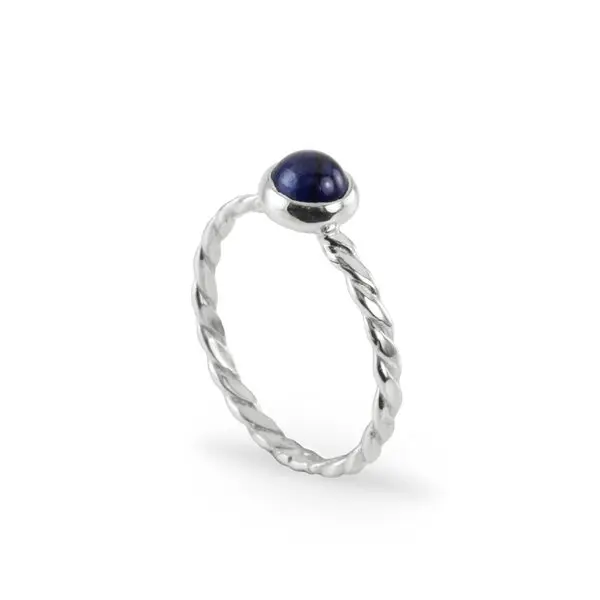 THE JEWELLERY STORE LONDON Sterling Silver Ring With Sapphire - Silver/blue