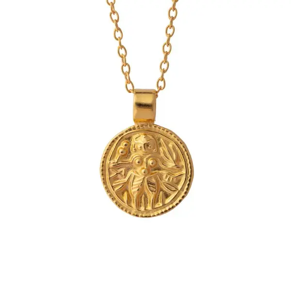 GODDESS CHARMS Shakti Charm Necklace Set Vermeil - Gold
