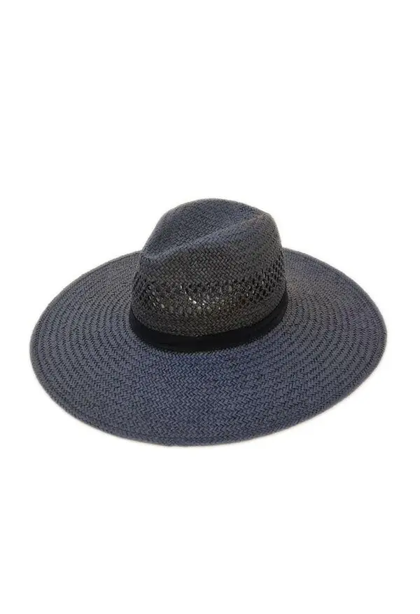 NOOKI DESIGN Beth Oversized Fedora Hat - Black