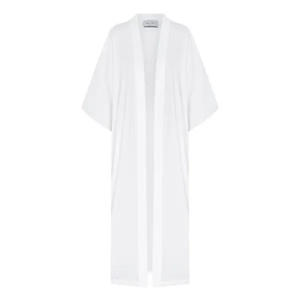 NAZLI CEREN Rache Kaftan Pareo - White
